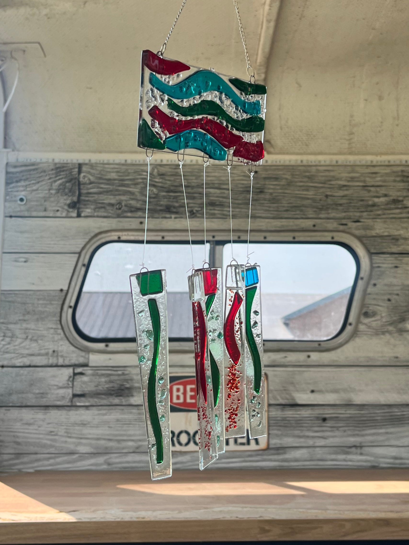 Fused Glass Wind Chimes – Urban Tractor Farm